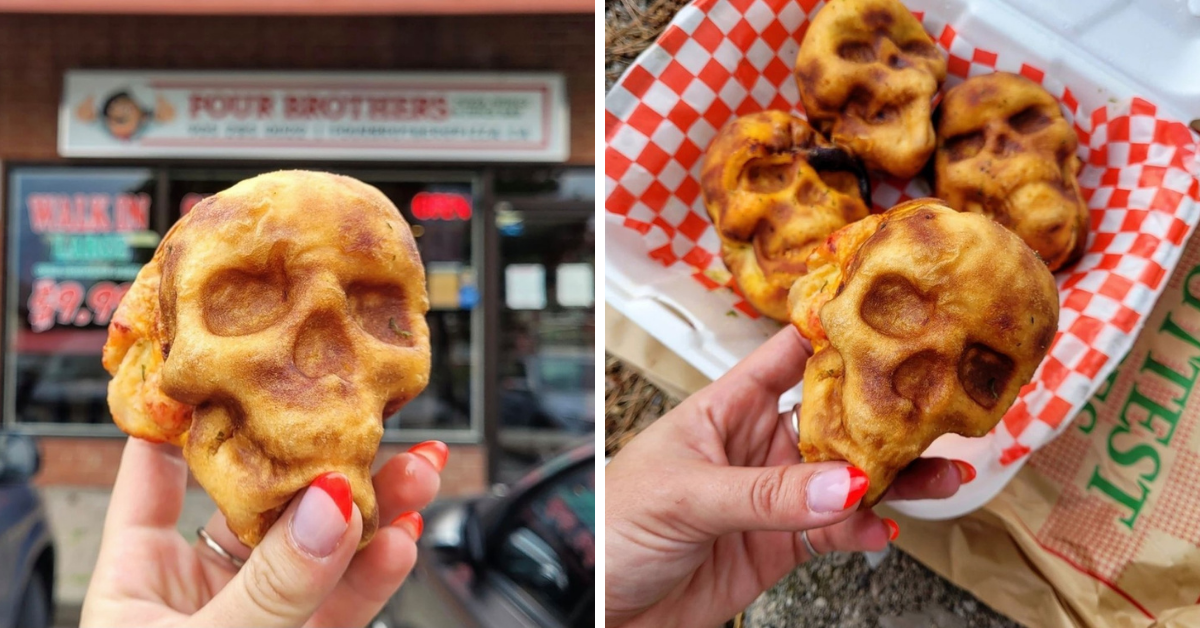 These Stuffed Pizzas Shaped Like Skulls Are Perfect For Spooky Season ...