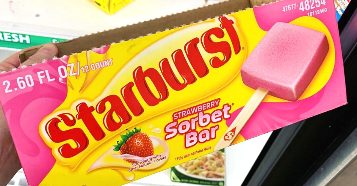 You Can Get Strawberry Starburst Sorbet Bars To Satisfy Sweet Summer ...