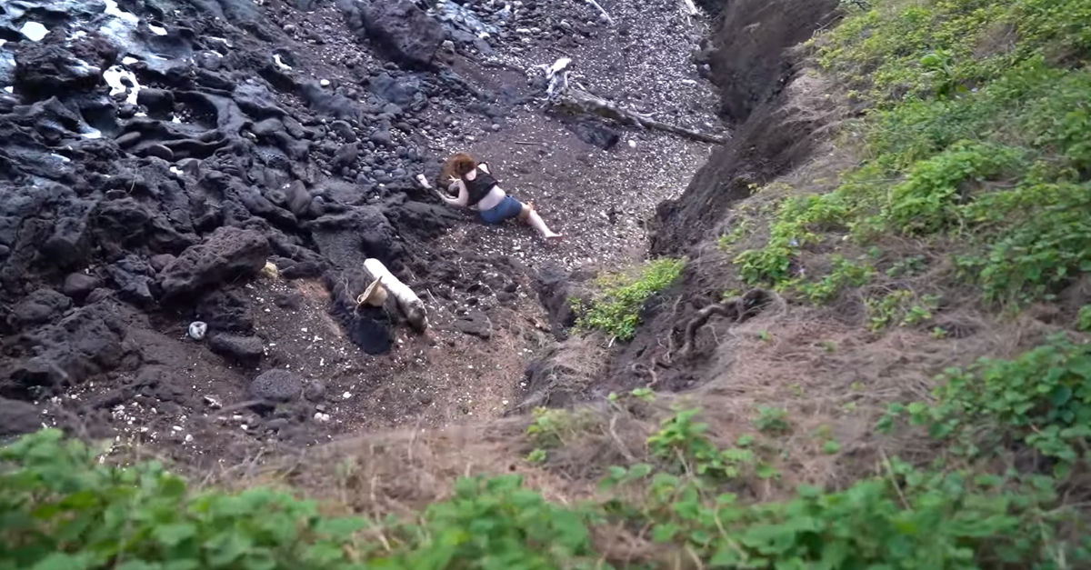 YouTuber Mocked For Sharing Video Of Wife Falling Off Of ‘Cliff’ – Diply