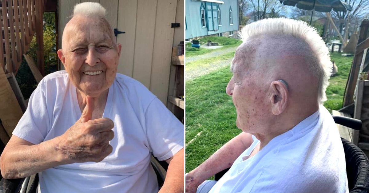 96-Year-Old WWII Veteran Brings Back D-Day Mohawk To Spread Cheer ...