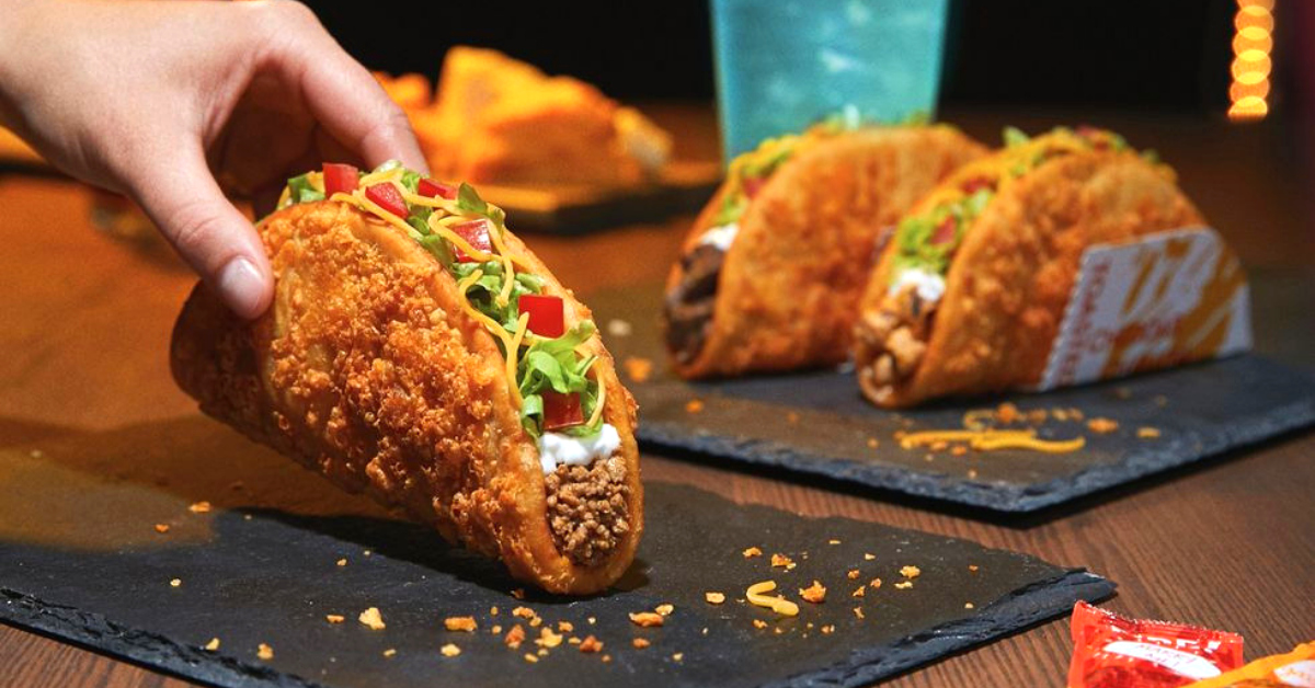 Taco Bell’s New Toasted Cheesy Chalupa Is Adorned With A Crispy Cheese ...