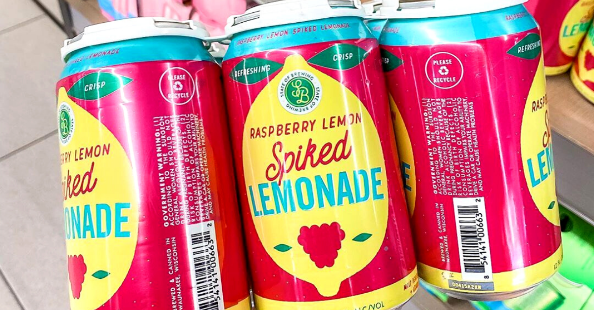Aldi Is Selling Cans Of Refreshing Raspberry Lemon Spiked Lemonade – Diply
