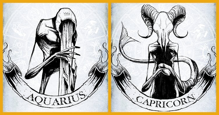 Artist Shows The Dark Side Of Zodiac Signs With Creepy Sketches – Diply