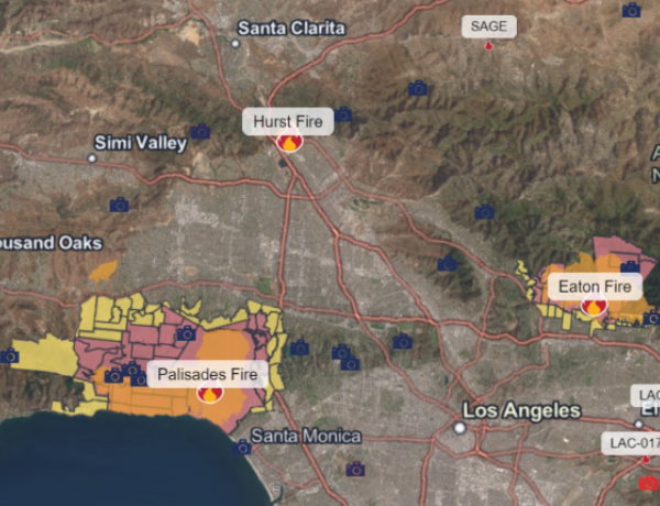 Satellite Map Reveals Extensive Devastation from LA Fires as Officials ...