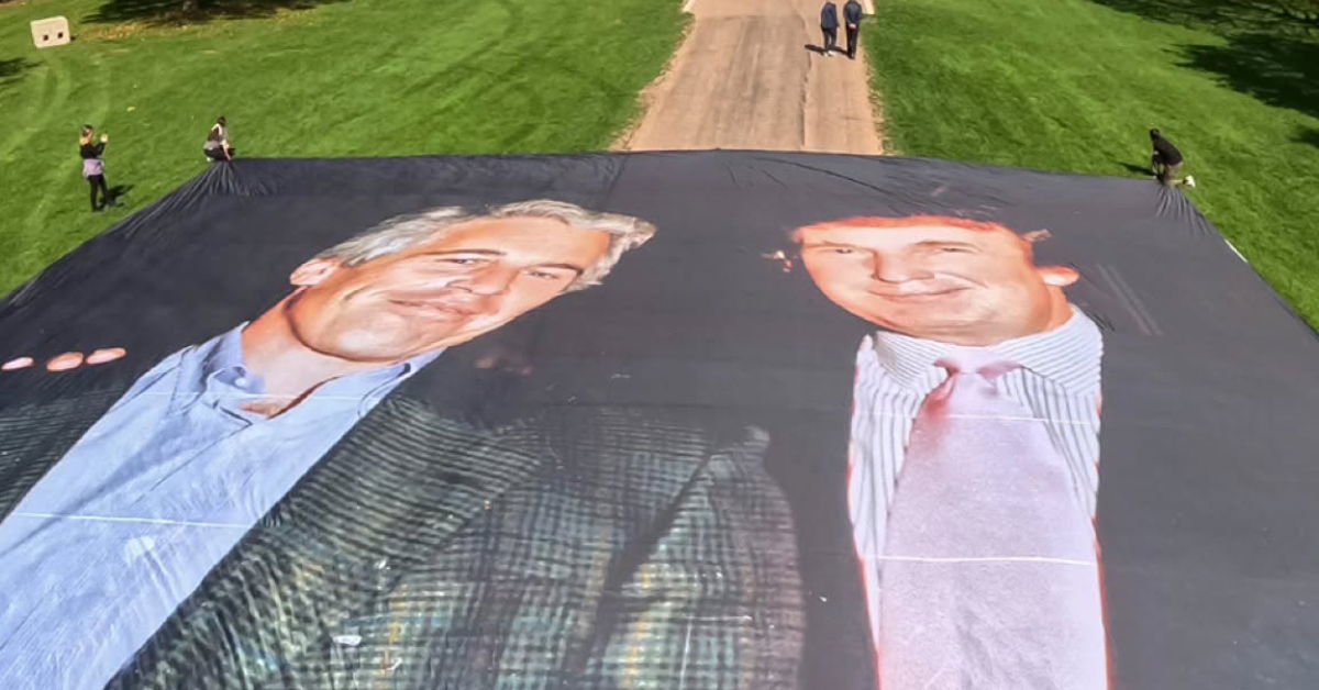 Four Men Arrested For Projecting Photos of Trump And Epstein On Windsor ...